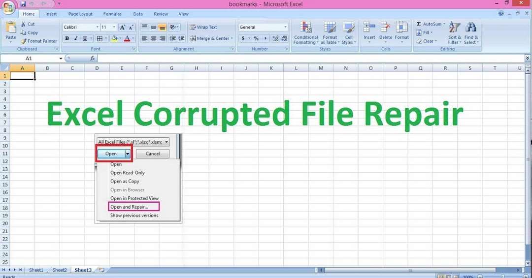 Khôi phục tập tin Excel bị lỗi bằng những cách đơn giản